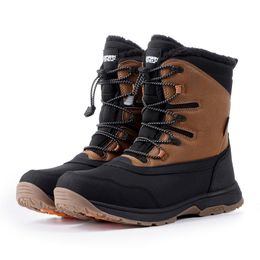 Icepeak Herren Winterboots &raquo;ALMONT MR&laquo; Winterschuhe, Winterstiefel, Snowboots, gef&uuml;ttert & wasserabweisend braun 41