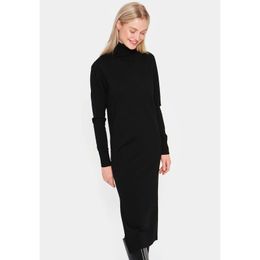 Saint Tropez Damen Strickkleid &raquo;MilaSZ Roll Neck Long Dress&laquo; Viskosemischung, Casual fit schwarz XL, N-Gr