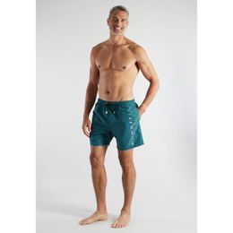 Bugatti Herren Bugatti Badeshorts basic, mit Logo, mit Kordelzug, bequem gr&uuml;n 5, N-Gr