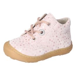 Pepino By Ricosta Jungen Pepino by RICOSTA Lauflernschuh &raquo;DOTS, WMS: mittel&laquo; Schn&uuml;rschuh m. Weiten-Me&szlig;system, Leder, Gr&ouml;&szlig;enschablone zum Download rosa