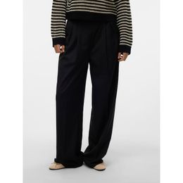 V&eacute;ro Moda Vero Moda Damen Anzughose &raquo;VMHAILEY HW WIDE PLEAT PANT NOOS&laquo; Hose mit weitem Beinschnitt, High Waist Bund schwarz 36, L&auml;nge 30