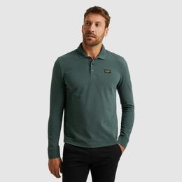 PME-Legend Pme Legend Herren PME LEGEND Langarm-Poloshirt mit Logo Stickerei gr&uuml;n L