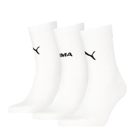 Puma Herren Puma Kurzsocken &raquo;Puma UNISEX LOGO STACKING SHORT CREW&laquo; 3 Paar wei&szlig; 35-38