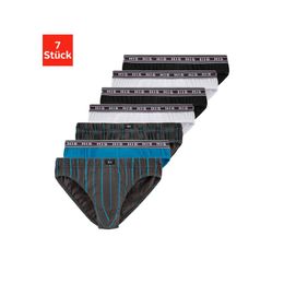 H.I.S. H.I.S Herren Slip Packung, 7 Stk. aus Baumwoll-Stretch blau XXL, 7 Stk.