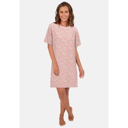 Tom Tailor Damen Tom Tailor Nachthemd &raquo;Westport&laquo; mit Print, Kurzarm, Rundhalsausschnitt, Baumwollmix, bequem, weich rot 38 (M), N-Gr