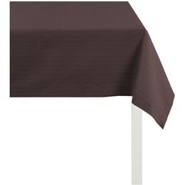 Apelt Tischdecke &raquo;4362 Rips - UNI&laquo; Wasser- und Schmutzabweisend braun Baumwolle, Polyester B/L: 45cm x 135cm, 1 Stk., rechteckig