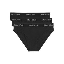 Marc O'Polo Marc O'polo Damen Marc O'Polo Slip &raquo;Essentials Woven&laquo; mit dezenter Logodetailierung schwarz XS (34)