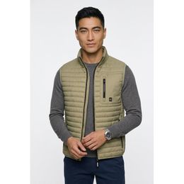Camel Active Herren Camel Active Steppweste mit Stehkragen und Rei&szlig;verschluss L
