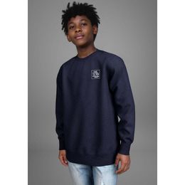Kidsworld Jungen Kidsworld Sweatshirt &raquo;Rundhals Sweatshirt&laquo;, Basic Sweater blau 140/146