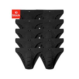 H.I.S. H.I.S Herren Slip &raquo;Herren Minislip&laquo; Packung, 10 Stk. in Baumwoll-Mix schwarz 6L, 10 Stk.
