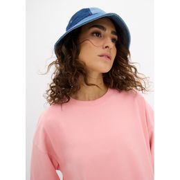 bonprix Damen bonprix Longshirt Oversized Schnitt, Halbarm, f&uuml;r Fr&uuml;hling und Sommer rosa 52/54 (XXL)