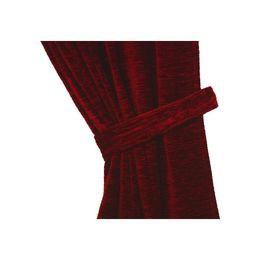 WIRTH Raffhalter &raquo;Thermo-Chenille 288g/m&sup2;&laquo; 2-er Set rot Polyacryl B/H/L: 60cm x 6cm