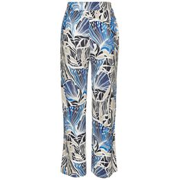 Lascana Palazzohose in blau-creme-sand bedruckt | Gr.: 36