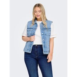 Only Carmakoma Damen Only CARMAKOMA Jeansweste &raquo;CARWESPA WEST DNM PIM619 NOOS&laquo; blau 54