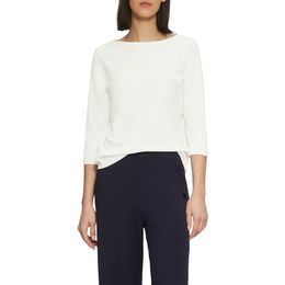 s.Oliver Damen s.Oliver Langarmshirt aus Flammgarn wei&szlig; 38
