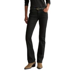 Marc O'Polo Marc O'polo Denim Damen Marc O'Polo DENIM Bootcut-Jeans &raquo;NELLA&laquo; normale Leibh&ouml;he, Slim Fit, superstretchigem Organic Cotton-Mix schwarz 28, L&auml;nge 30