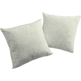 WIRTH Dekokissen &raquo;Gospic&laquo; gr&uuml;n Obermaterial: 85% Polyester, 15% Baumwolle B/L: 40cm x 40cm, 2 Stk.