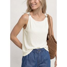 Street One Damen Street One Strandtop mit U-Boot-Ausschnitt, ohne &Auml;rmel, l&auml;ssig geschnitten 44