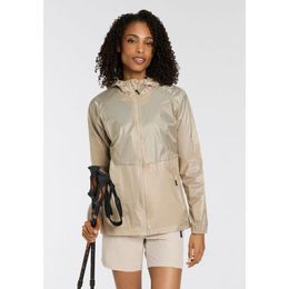 CMP Damen CMP Regenjacke Regenjacke mit versiegelten N&auml;hten beige 40
