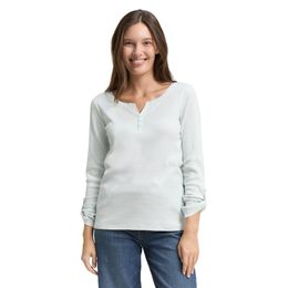 Tom Tailor Damen Tom Tailor Henleyshirt mit Turn-Up-Arm M