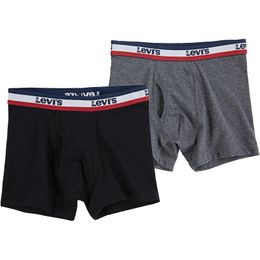 Levi's Kids Herren Levi's Kids Boxershorts &raquo;SPORTSWEAR LOGO BOXER BFIEF&laquo; 2 Stk. for BOYS grau M (140/152), 2 Stk.