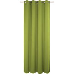 WIRTH Vorhang &raquo;Newbury&laquo; &Ouml;sen 1 Stk. tlg. gr&uuml;n Jacquard, Baumwolle, Polyester 145cm, &Ouml;sen, 130cm