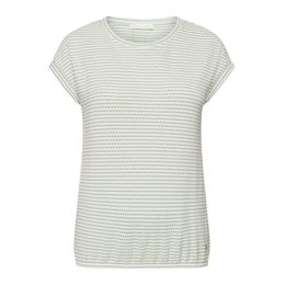 BETTY & CO BETTY & CO Casual-Shirt mit Gummizug in Green/Cream | Gr.: S