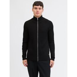 Jack & Jones Jack & Jones Herren Strickjacke &raquo;JJPANNEL KNIT ZIP CARDIGAN AW25&laquo; schwarz S