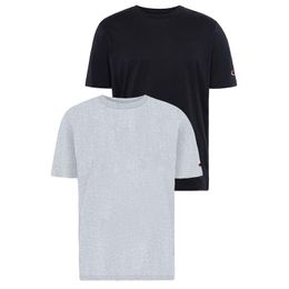 Champion Herren T-Shirt Packung, 2 Stk. Basic Shirt, Doppelpack bunt XXL