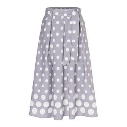 More & More More & More ausgestellter Maxi-Punkterock in grey/offwhite | Gr.: 36