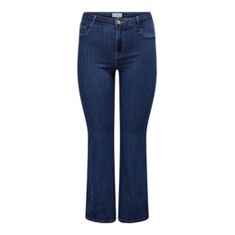 Only Carmakoma Flared fit jeans in Dark Blue Denim | Gr.: W42/L32