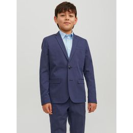 Jack & Jones Jack & Jones Junior Kinder Sakko &raquo;JPRSOLAR stylisch, elastisch, pflegeleicht&laquo; unifarben, modisch, slim fit, Reverskragen blau 146