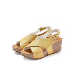 Lascana Sandalette in curry-gelb | Gr.: 41