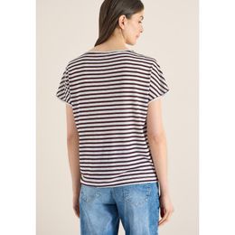 Cecil Damen T-Shirt mit Streifen Muster bunt L (42)