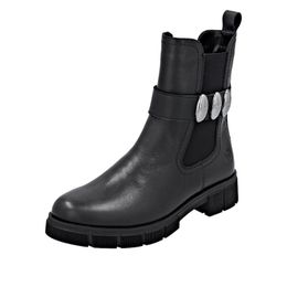 Remonte Damen Chelseaboots Boots, Stiefelette, Profilsohle, Stretcheinsatz und Rei&szlig;verschluss schwarz 37