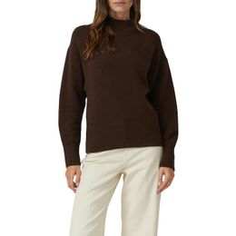 s.Oliver Damen s.Oliver Strickpullover mit Rippb&uuml;ndchen braun 34