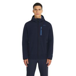 CMP Herren CMP Softshelljacke mit Kapuze mit hochschlie&szlig;endem Kragen, 3-lagig, wasserabweisend, winddicht blau 58