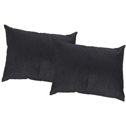 WIRTH Dekokissen &raquo;Lahnstein&laquo; Kissenh&uuml;lle ohne F&uuml;llung, 2 St&uuml;ck schwarz Polyester B/L: 40cm x 40cm, 2 Stk.