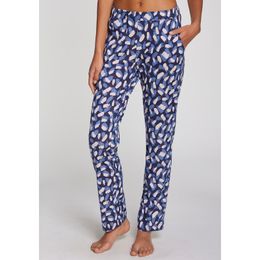 s.Oliver Damen s.Oliver Pyjamahose mit sch&ouml;nem Alloverdruck blau 32/34, N-Gr