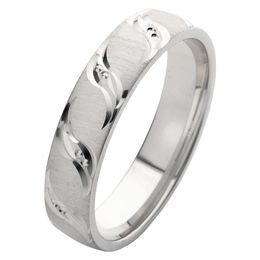 Firetti Unisex Trauring &raquo;Schmuck Geschenk Hochzeit Ehering "LIEBE"&laquo; wahlweise mit oder ohne Zirkonia (synth.) silber 23, ohne Zirkonia, Silber 925 (