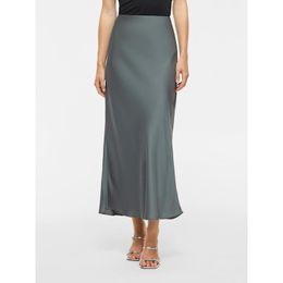 Vila Damen Maxirock &raquo;VIELLETTE HW LONG SKIRT - NOOS&laquo; Kunstfaser grau 36
