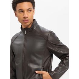 Bugatti Lederjacke in schoko | Gr.: 56