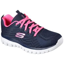 Skechers Damen Sneaker &raquo;GRACEFUL - GET CONNECTED&laquo; Freizeitschuh, Halbschuh, Schn&uuml;rschuh in Schuhweite G (weit) blau 41