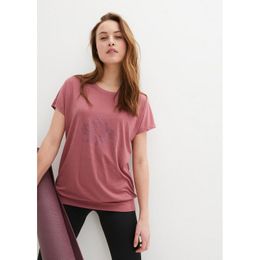 bonprix Damen bonprix T-Shirt &raquo;Sport-Shirt, Loose Fit&laquo; Oversize Passform, Loose Fit, breites B&uuml;ndchen rosa 40/42 (M)