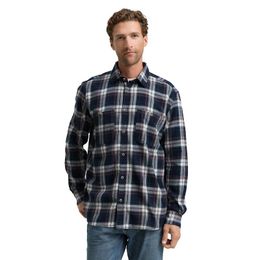 Tom Tailor Herren Tom Tailor Langarmhemd mit Brusttaschen bunt 3XL, N-Gr