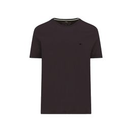 Fynch-Hatton Herren Fynch-Hatton T-Shirt mit Logo-Stickerei braun L
