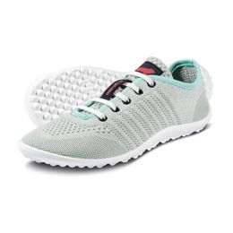 Leguano Damen Barfu&szlig;schuh &raquo;GO&laquo; mit praktischer Schn&uuml;rung, Freizeitschuh, Halbschuh, Schn&uuml;rschuh grau 39
