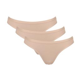 Sloggi Damen Sloggi Minislip &raquo;GO Daily Cotton&laquo; flacher Elastikbund, Baumwollmix, bequem, weich beige S