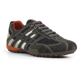 Geox Herren Sneaker &raquo;U SNAKE&laquo; Freizeitschuh, Schn&uuml;rschuh mit Spezial Membran grau 43