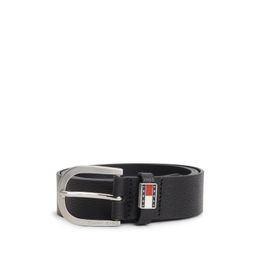 Tommy Jeans Herren Lederg&uuml;rtel &raquo;TJM RYAN 3.5&laquo; Gr&ouml;&szlig;enverstellbar mit genarbtem Finish 110